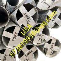 China 75FT 69KV Class 3 Transmission Buried Steel Pole Dodecagonal Steel Power Pole for sale