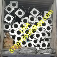 China 6M Single Arm Q235 Hot dip Galvanized 3mm Thick Octagonal Steel Lighting Poles with HDG Anchor Bolts for sale