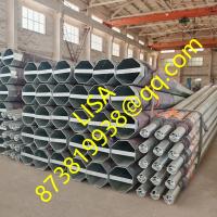 China 6M-12M Hot Dip Galvanized Octagonal Steel Lighting Pole with Cloth Wrap for sale