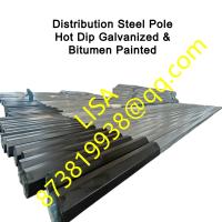 China Philippines 25FT-45FT Octagonal Steel Pole with Hot Dip Galvanized & Bitumen Painted Surface for sale