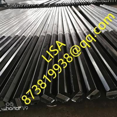 China 25FT Octagonal Direct Buried Galvanized Steel Pole 300KGF Metal Utility Pole with Black Tar Bitumen Painting Anti-corrosion Protection for sale