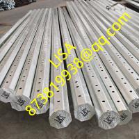 China S355JR 30FT Distribution Steel Pole Hot Dip Galvanized Octagonal Direct Buried Steel Poles for sale