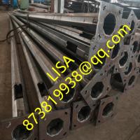 China Q235B 30FT Octagonal Tapered Hot Dip Galvanized Steel Lighting Pole with Single/Double Arms for sale