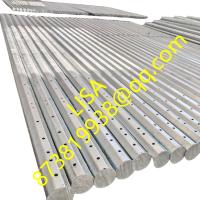 China Direct Buried Galvanized Octagonal Philippines Nea Standard Steel Pole Metal Utility Pole with Welded Top Cap for sale