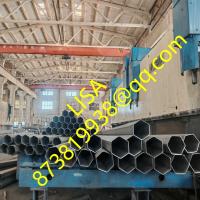 China 345Mpa Q345B Hexagonal Hot Dip Galvanized Electric Steel Poles for sale