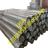 China Hongxin 70FT Hot Dip Galvanized Direct Buried Transmission Steel Pole with Black Tar Anti-Corrosion Painting and Sack Wrap for sale
