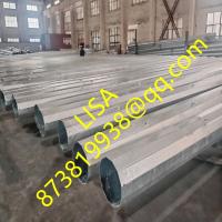 China 70FT 5mm Hot Dip Galvanized Dodecagonal Buried Steel Transmission Poles for sale