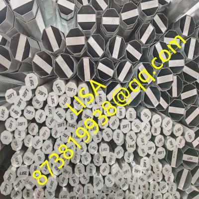 China 30FT 35FT Hot Dip Galvanized Octagonal Steel Poles for Outdoor Power Distribution for sale