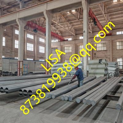 China 30FT 40FT Octagonal Hot Dip Galvanized Steel Pole for Power Transmission and Utility Applications for sale