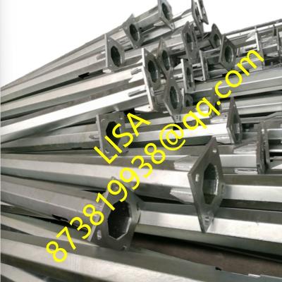China 30ft Octagonal Tapered Hot-dip Galvanized Steel Lighting Pole for Street Illumination for sale