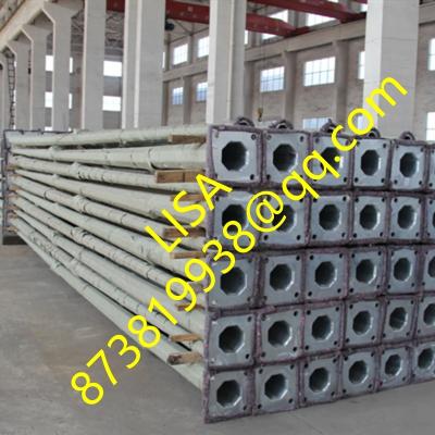 China 10M 35FT Octagonal Tapered Hot-dip Galvanized Steel Lighting Pole for Street Light for sale