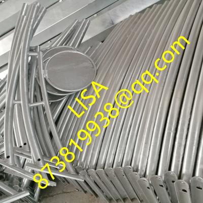 China Q235B Hot Dip Galvanized Steel Lighting Pole Arm with 3.0mm Thickness for Durable Outdoor Use for sale