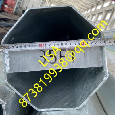 China 35FT Height 500KGF Load Hot Dip Galvanized Electric Steel Pole for Power Distribution Line for sale