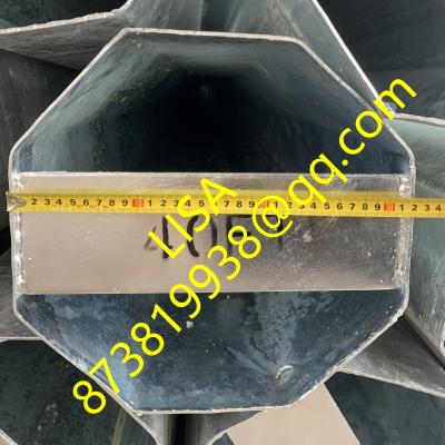 China 40FT Hot Dip Galvanized Electric Steel Pole with 500KGF Load for Power Distribution for sale