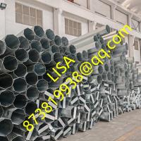 China 35FT Hot Dip Galvanized Electric Steel Pole with 500KGF Min Break Load for Power Distribution for sale