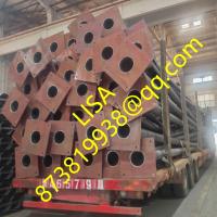 China 11.9M Height Hot-dip Galvanized Q235B Steel Lighting Pole with Base Plate for Street and Road for sale