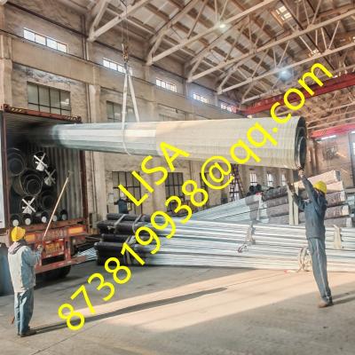 China 90FT Height Dodecagonal Hot Dip Galvanized Transmission Steel Pole for Electric Power Transmission for sale