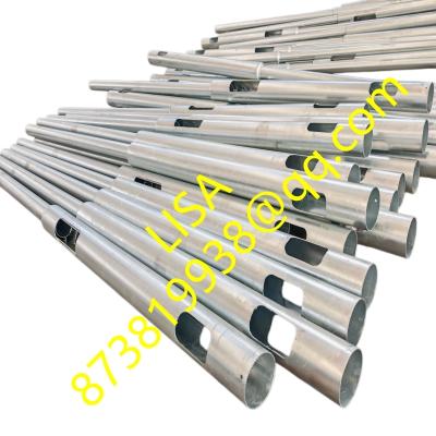 China ASTM A36 Round Tapered Hot-dip Galvanized Q235B 3.0mm Thick Steel Lighting Pole for Street Park Garden for sale