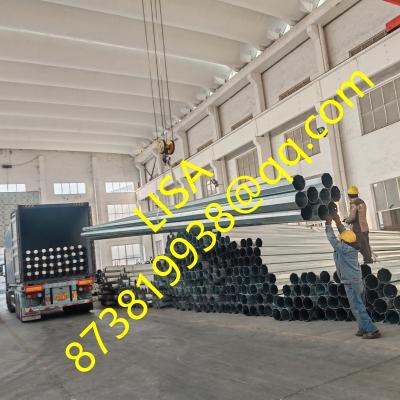 China 35FT 500KG Load Hot-dip Galvanized Philippines Octagonal Distribution Steel Poles for sale