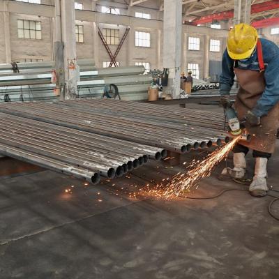 China 5.8M 6.5M with 5M 6M 7M 8M 12M 14M 18M Arm Polygonal Galvanized Traffic Steel Poles for sale
