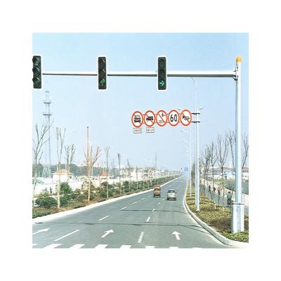 China Tubular Steel Pole Street Lighting Pole Custom Traffic signal Light Pole for sale