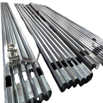 China Galvanized Traffic Signal LED Light Poles Weight 10M Steel Pole Good Price for sale