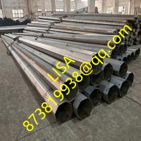 China 40FT Octagonal Hot Dip Galvanized Distribution Steel Pole with 500KG Min Break Load for sale