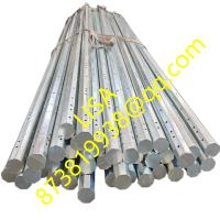 China Hot Dip Galvanized Octagonal Steel Pole with ASTM A572 Material and 25FT-45FT Height for Distribution Lines for sale