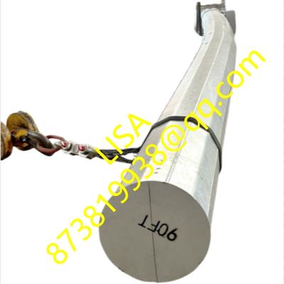China 90FT Q460 Dodecagonal Galvanized Transmission Steel Pole with 11000KGF Min Break Load for sale