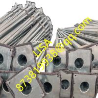 China 9M Height Hot-dip Galvanized Q235B Steel Lighting Pole for Street and Park Illumination for sale