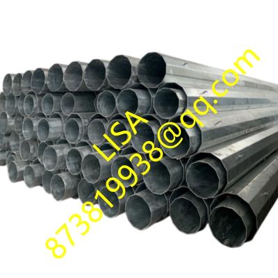 China Hot-Rolled Q345B 66kV Dual-Circuit Arm Configuration Steel Electric Pole 160km/h Wind Load Rated for sale