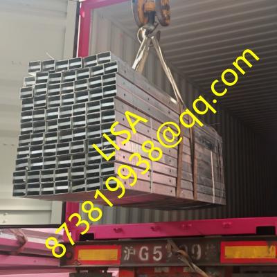 China 2.4M 8FT Hot-dip Galvanized Q235B 3mm Thick Rectangular Steel Crossarm for Power Transmission for sale