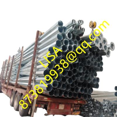 China 30FT Hot Dip Galvanized Octagonal Steel Pole with 500KG Min Break Load and 3mm Thickness for sale