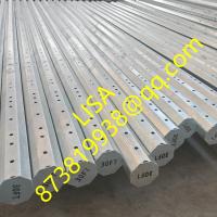 China 30FT Octagonal Galvanized Steel Utility Pole with 500KGF Load Capacity for sale