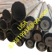 China 60FT Dodecagonal Hot-dip Galvanized Transmission Steel Pole with 1200KGS Min Break Load for sale
