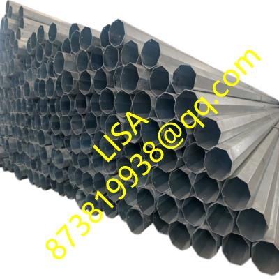 China 35FT Hot Dip Galvanized Electric Steel Pole with 500KGF Load Capacity for Power Distribution for sale