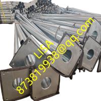 China 11.9M Hot-dip Galvanized Steel Lighting Pole with Q235B Material for Street and Park Illumination for sale