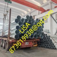 China Hongxin 40FT Hot-dip Galvanized Steel Utility Pole with 345Mpa Yield Strength for sale