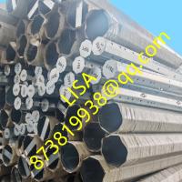 China 35FT Octagonal Galvanized Steel Pole with 500KGF Load and Hot Dip Galvanized Surface for Distribution Line for sale