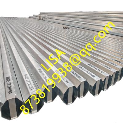China Philippines NEA Standard 35FT Galvanized Octagonal Steel Pole with 500KGS Min Break Load and 3mm Thickness for sale