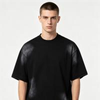 China Bleach Splash Oversized Streetwear Tee 250GSM - 300GSM Vintage Oversized Tee Blank for sale