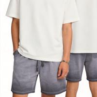 China Vintage 100% Cotton Mens Shorts Mid Stretch Knee Length Casual Shorts 300GSM Heavyweight 5 Pocket for sale