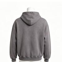China Wax Washed Zip Up Hoodie Cotton Streetwear Oversized Hoodie Oversized For Youth for sale