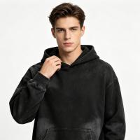 China Vintage Casual Stone Wash Hoodies 350GSM - 400GSM 100% Cotton Heavyweight Hoodie For Youth for sale