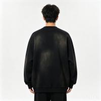 China 350GSM Terry Zip Up Vintage Hoodie Oversized Casual Pullover Sweatshirt Sweatpants Matching Set for sale