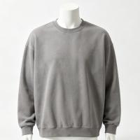 China 400GSM Heavyweight Cotton Sweatshirt Drop Shoulder Crew Neck Men'S Casual Pullover For Spring Wear for sale