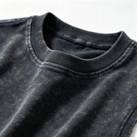 China Wide Shoulder Mens Sleeveless T Shirt Crew Neck Cotton Sleeveless Tank Tops for sale