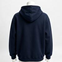 China Raw Edge Acid Wash Black Hoodie French Terry Cotton Zip Up Hoodie Vintage Oversized for sale