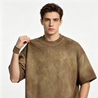 China Unisex Custom Heavyweight T Shirt Loose Fit Oversized Streetwear Tee Versatile for sale
