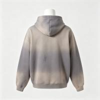 China 360GSM 	Men's Heavyweight Hoodie Spray Gradient Wash Pullover Hooded Sweatshirt Oversized for sale
